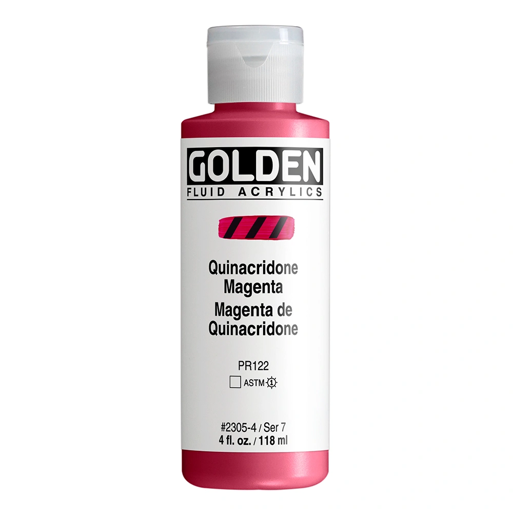Fluid Acrylic Color - Quinacridone Magenta | Golden Artist Colors