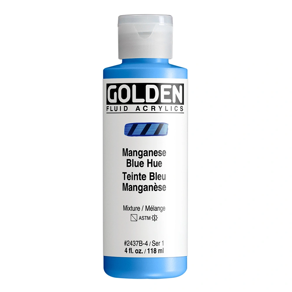 Fluid Acrylic Color - Manganese Blue Hue | Golden Artist Colors