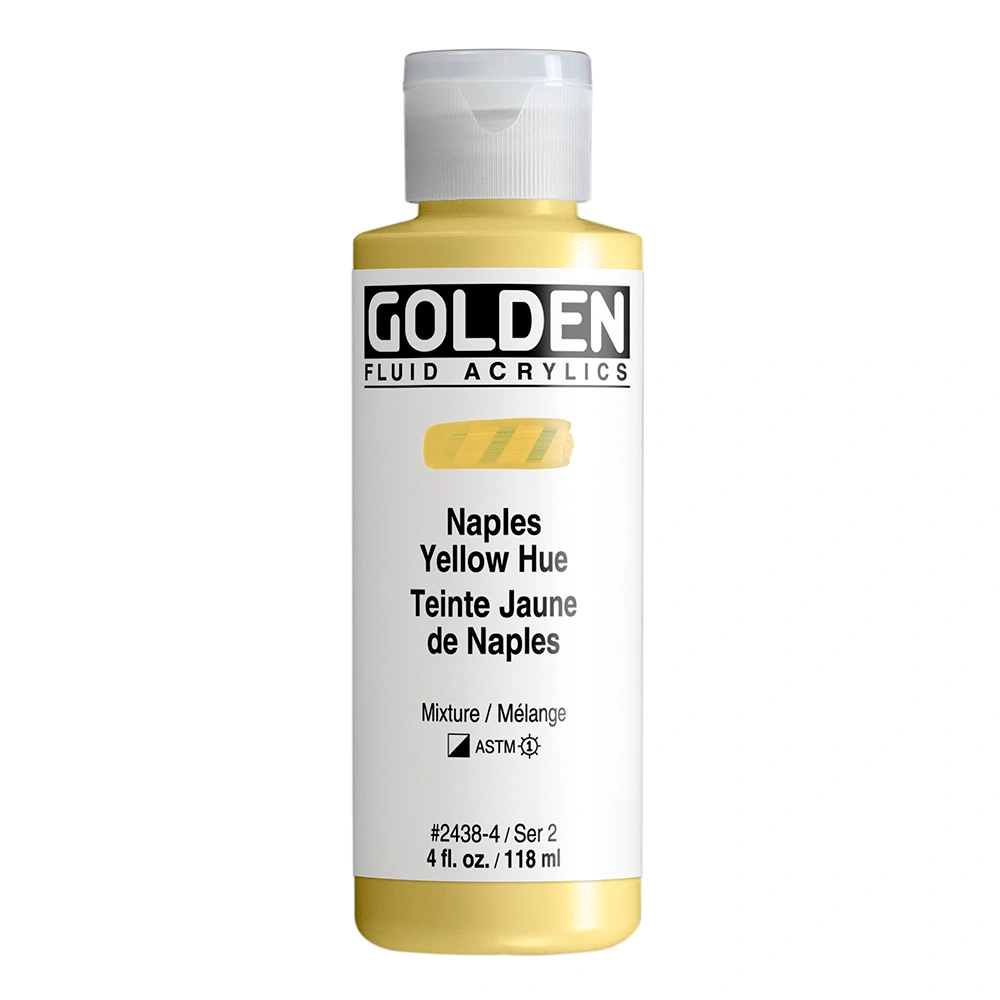 Fluid Acrylic Color - Naples Yellow Hue | Golden Artist Colors