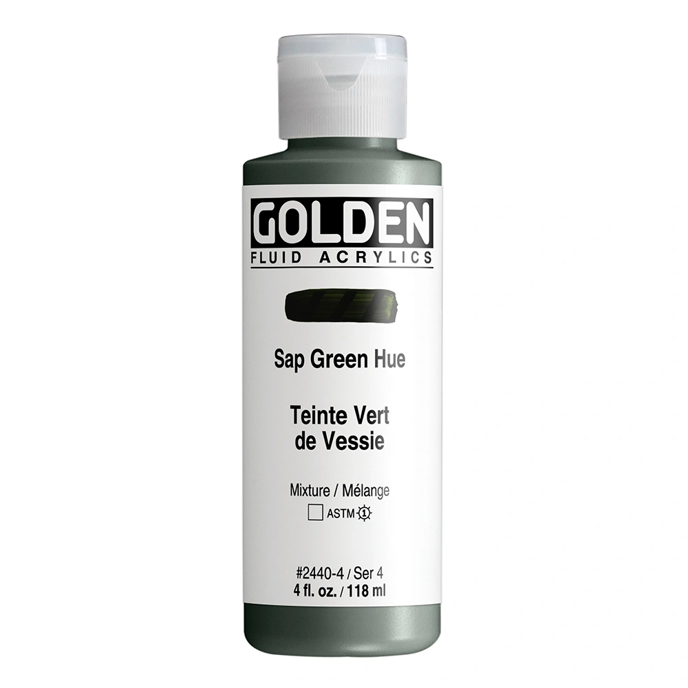 Fluid Acrylic Color - Sap Green Hue | Golden Artist Colors