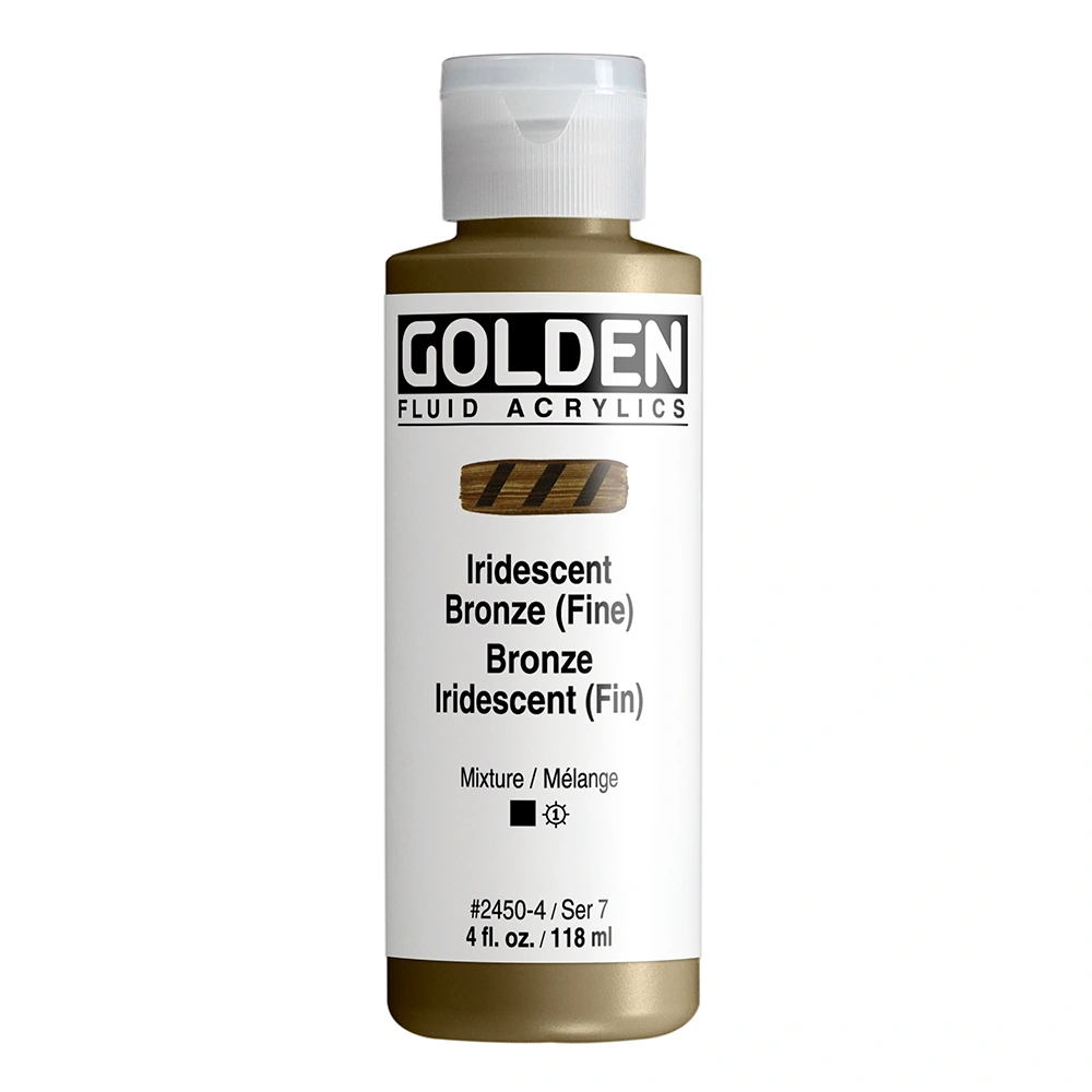 Fluid Acrylic Color - Iridescent Bronze (Fine) | Golden Artist Colors