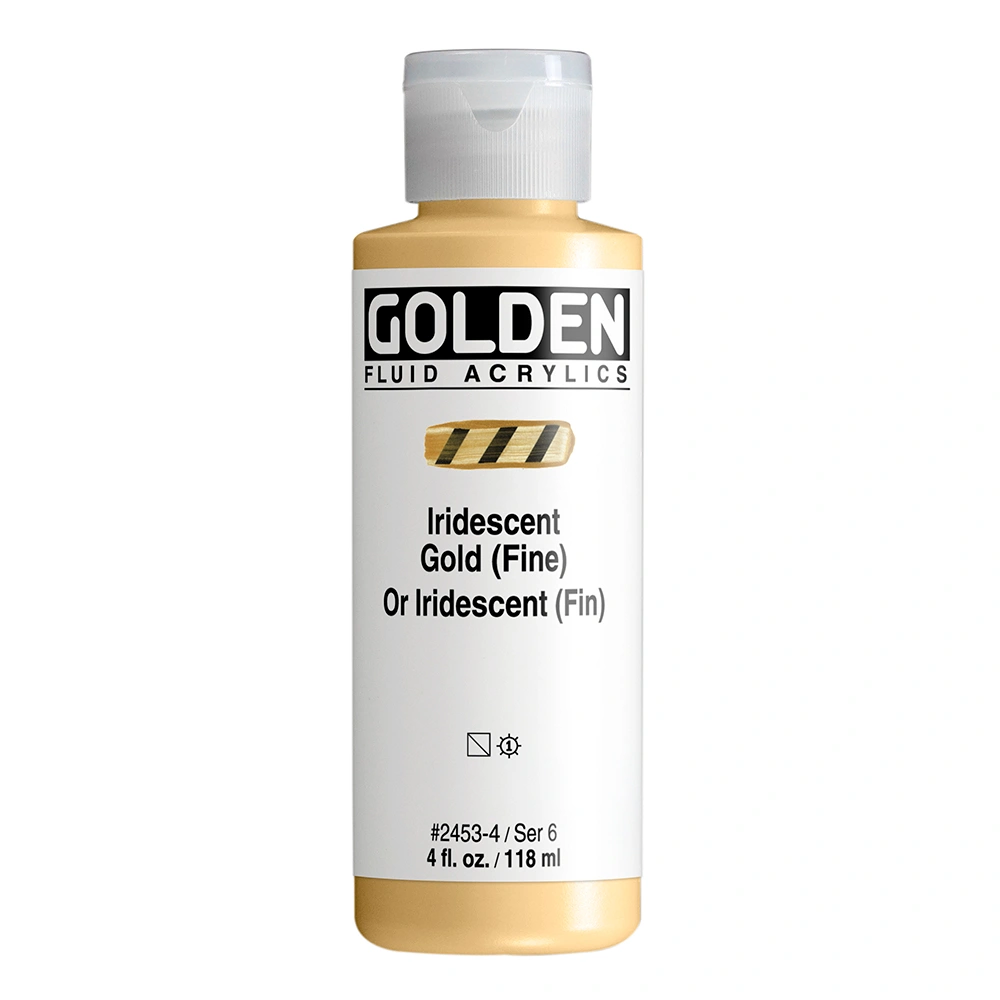 Fluid Acrylic Color - Iridescent Gold (Fine) | Golden Artist Colors