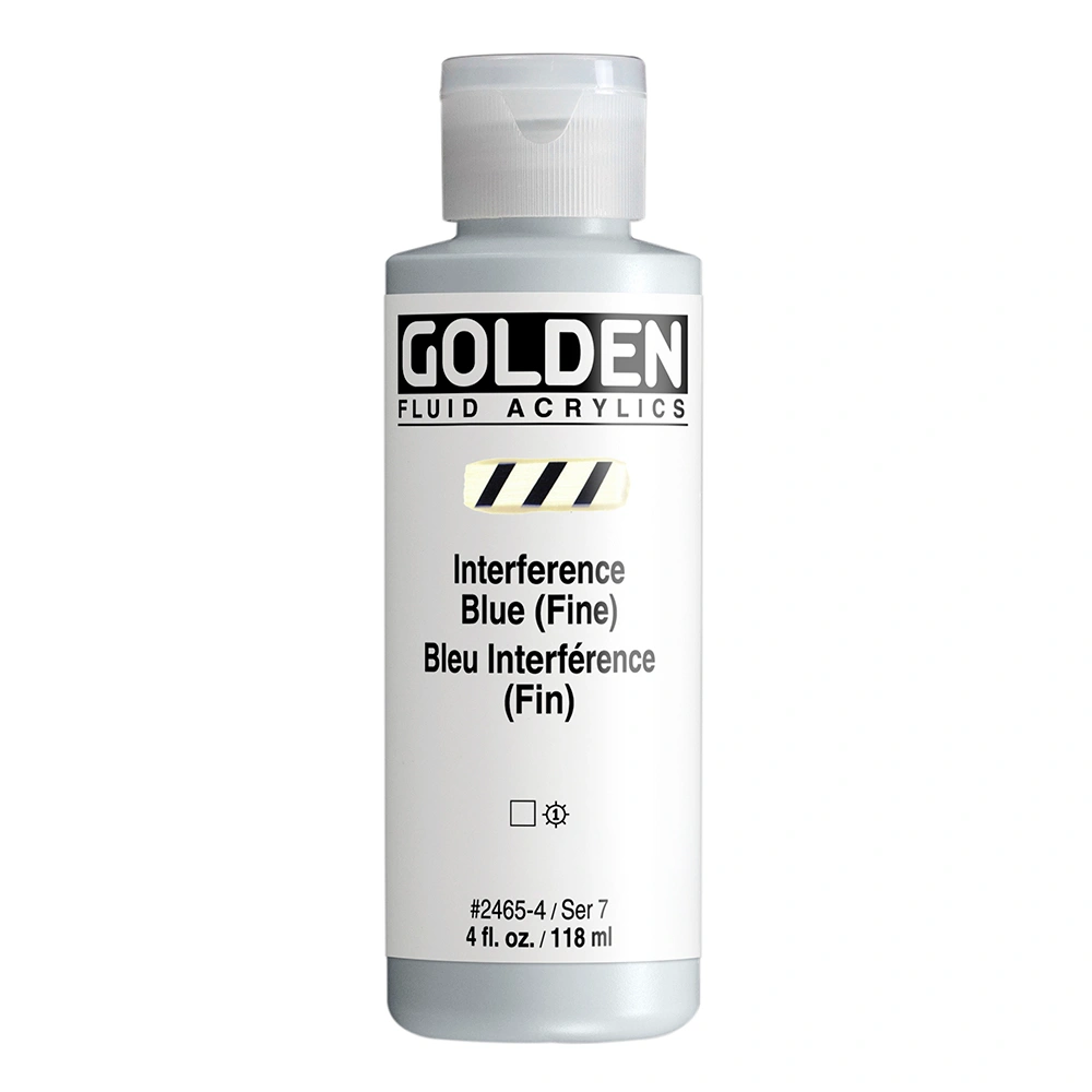 Fluid Acrylic Color - Interference Blue (Fine) | Golden Artist Colors