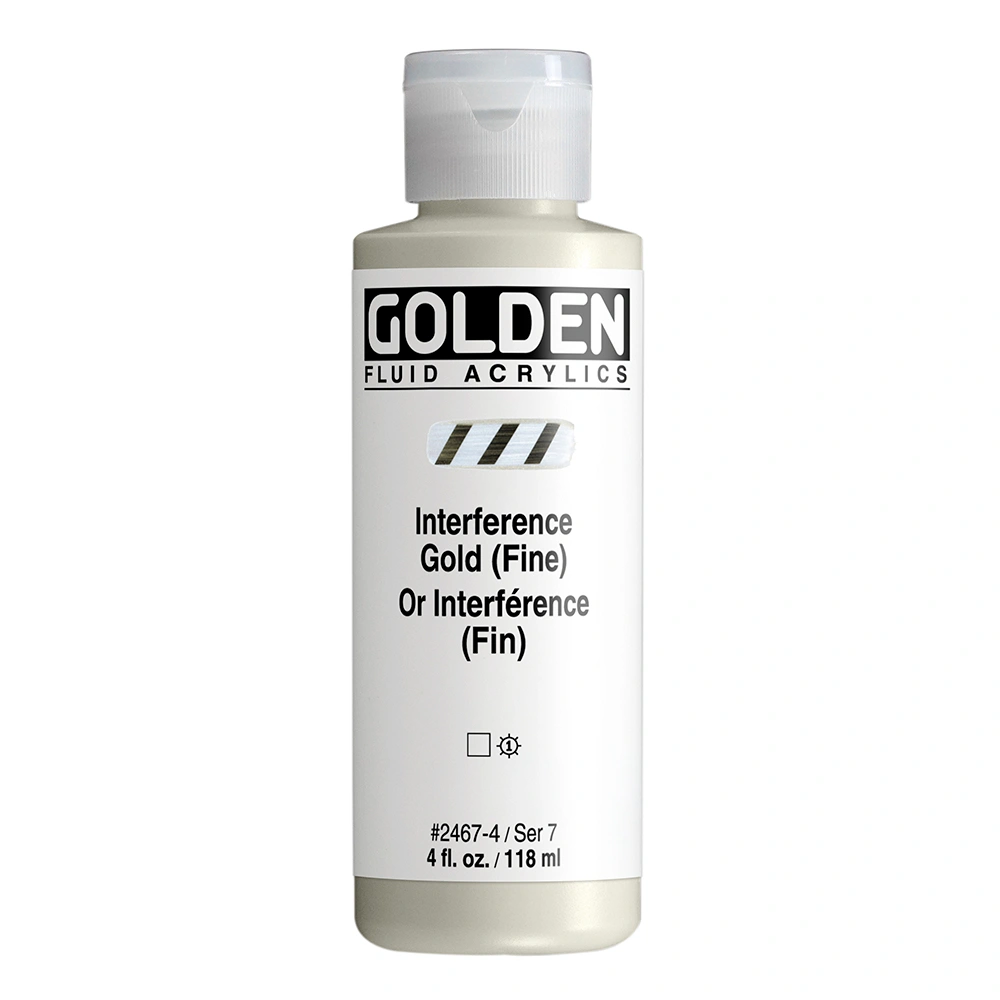 Fluid Acrylic Color - Interference Gold (Fine) | Golden Artist Colors