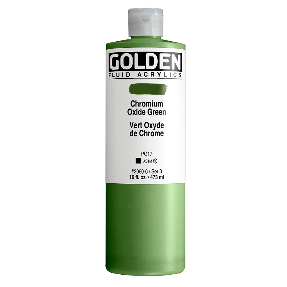 Fluid Acrylic Color - Chromium Oxide Green | Golden Artist Colors