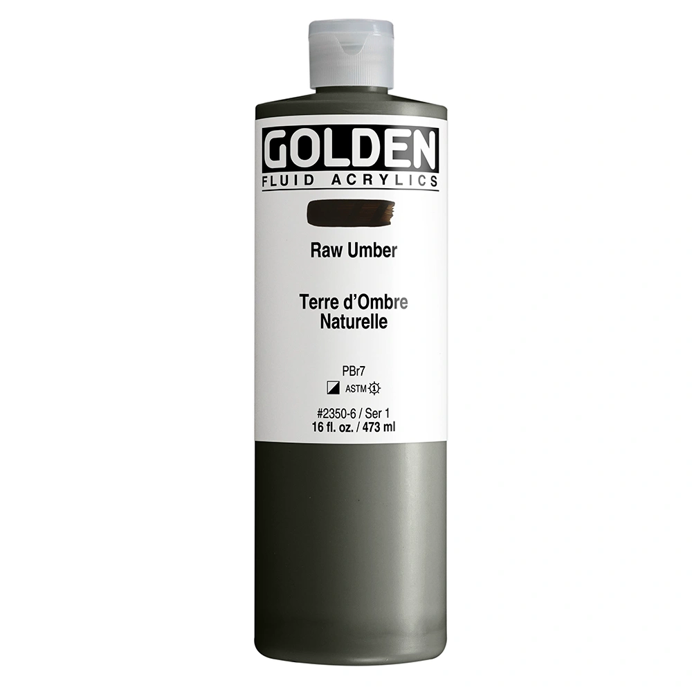 Fluid Acrylic Color - Raw Umber | Golden Artist Colors