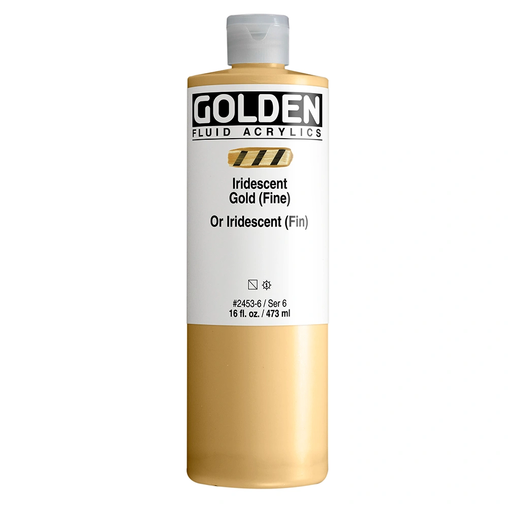 Fluid Acrylic Color - Iridescent Gold (Fine) | Golden Artist Colors