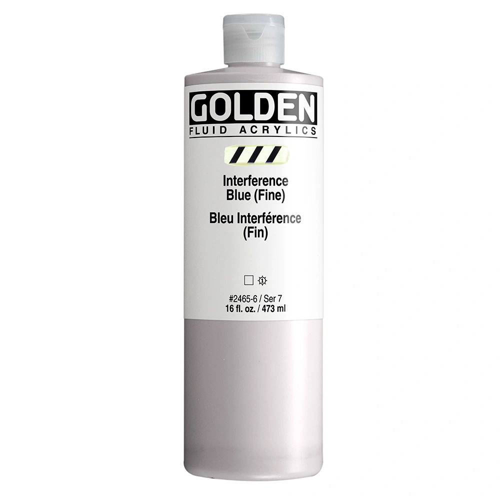 Fluid Acrylic Color - Interference Blue (Fine) | Golden Artist Colors