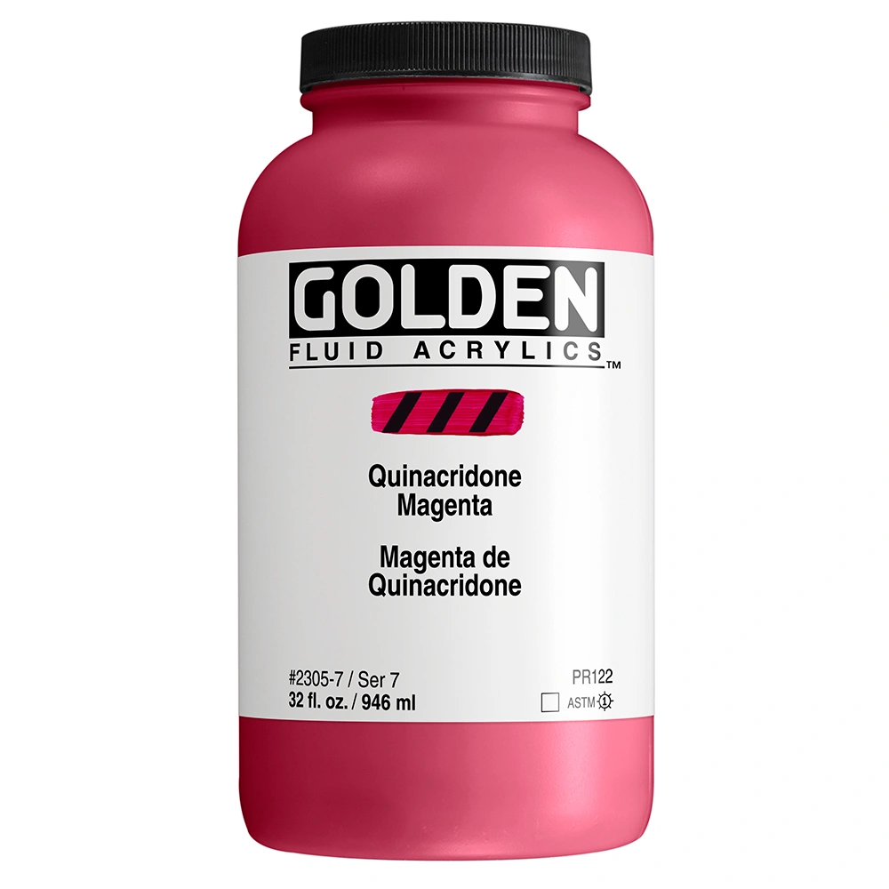 Fluid Acrylic Color - Quinacridone Magenta | Golden Artist Colors
