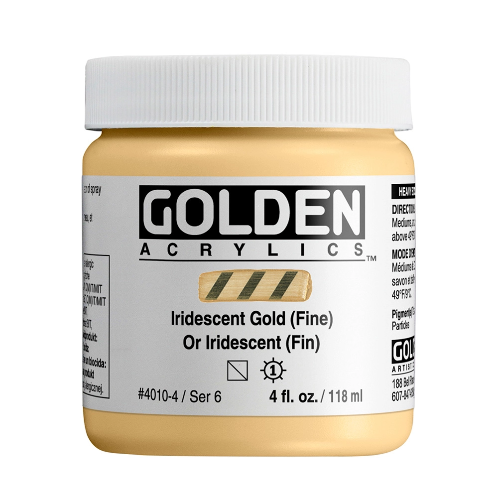 Heavy Body Acrylic Color - Iridescent Gold (Fine) | Golden Artist Colors