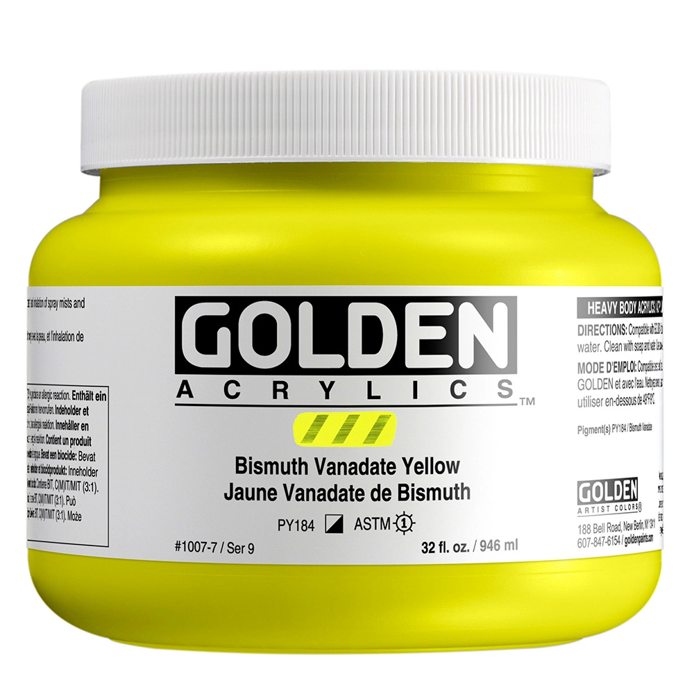 Heavy Body Acrylic Color - Bismuth Vanadate Yellow | Golden Artist Colors