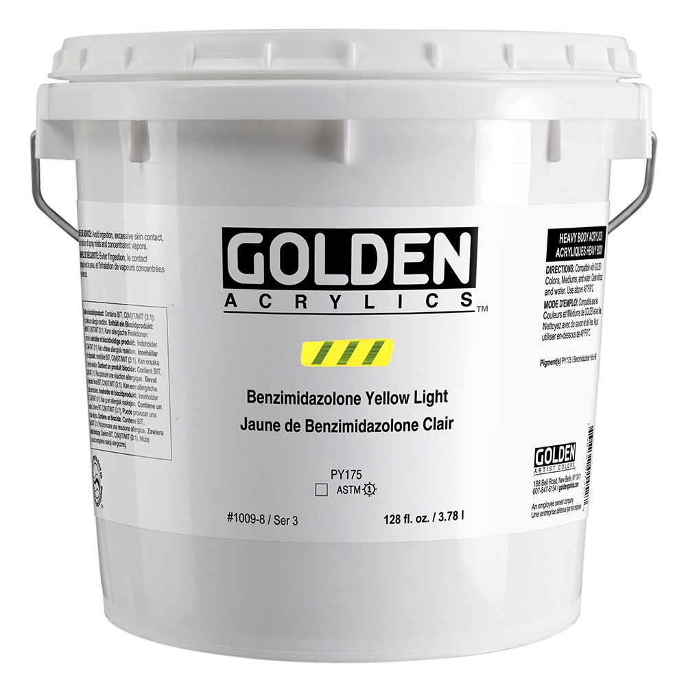 Heavy Body Acrylic Color - Benzimidazolone Yellow Light | Golden Artist ...