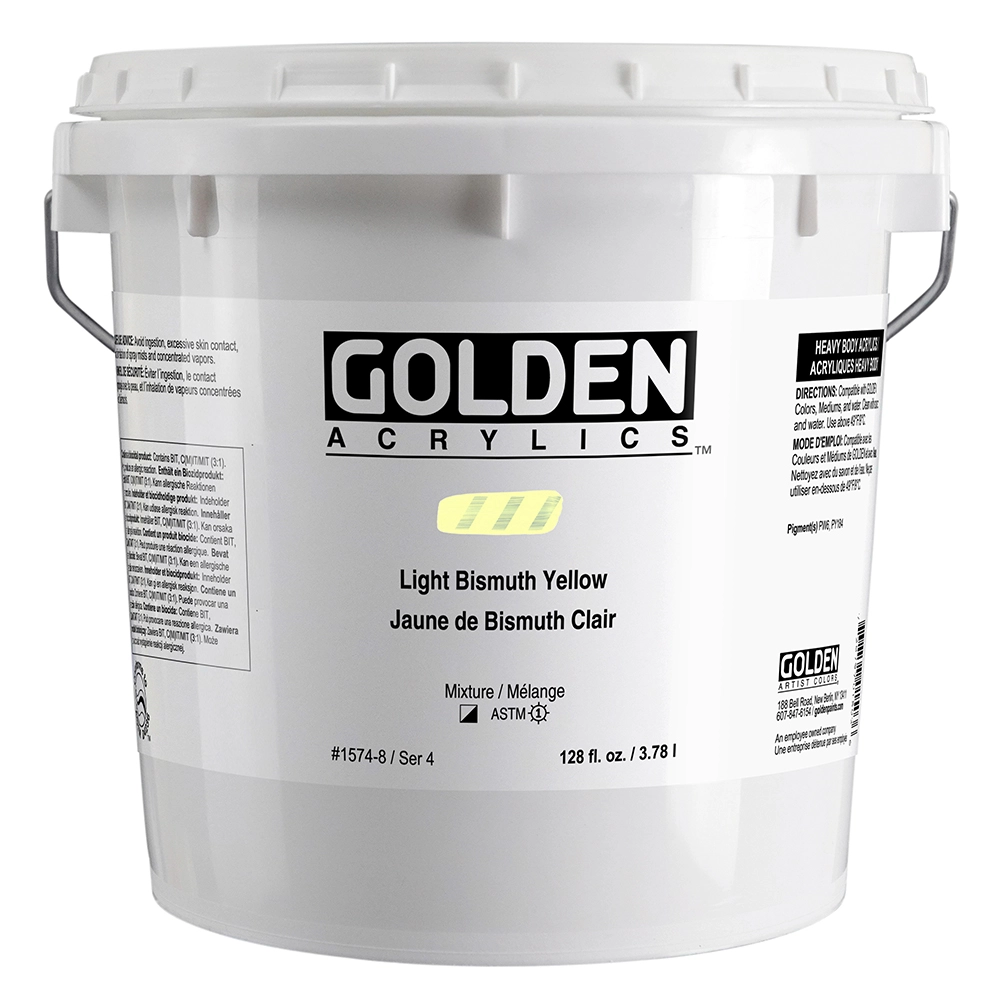Heavy Body Acrylic Color - Light Bismuth Yellow | Golden Artist Colors
