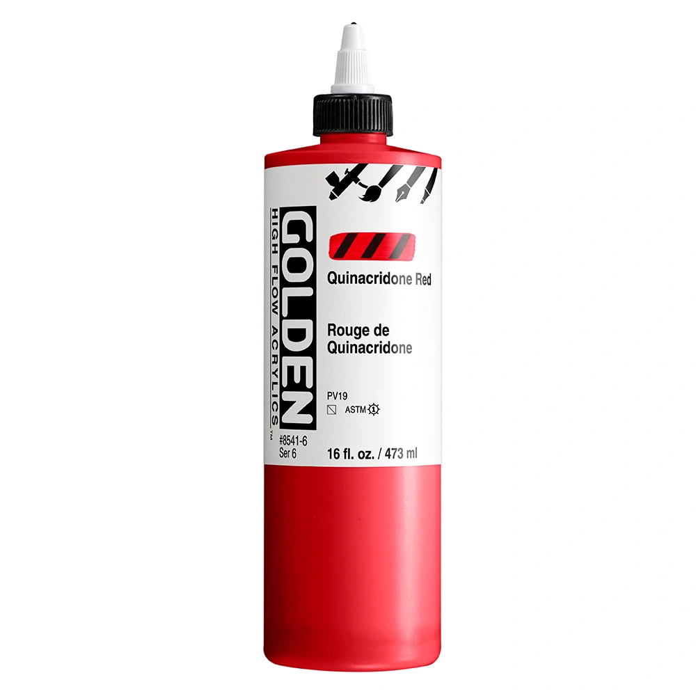 High Flow Acrylic Color - Quinacridone Red | Golden Artist Colors