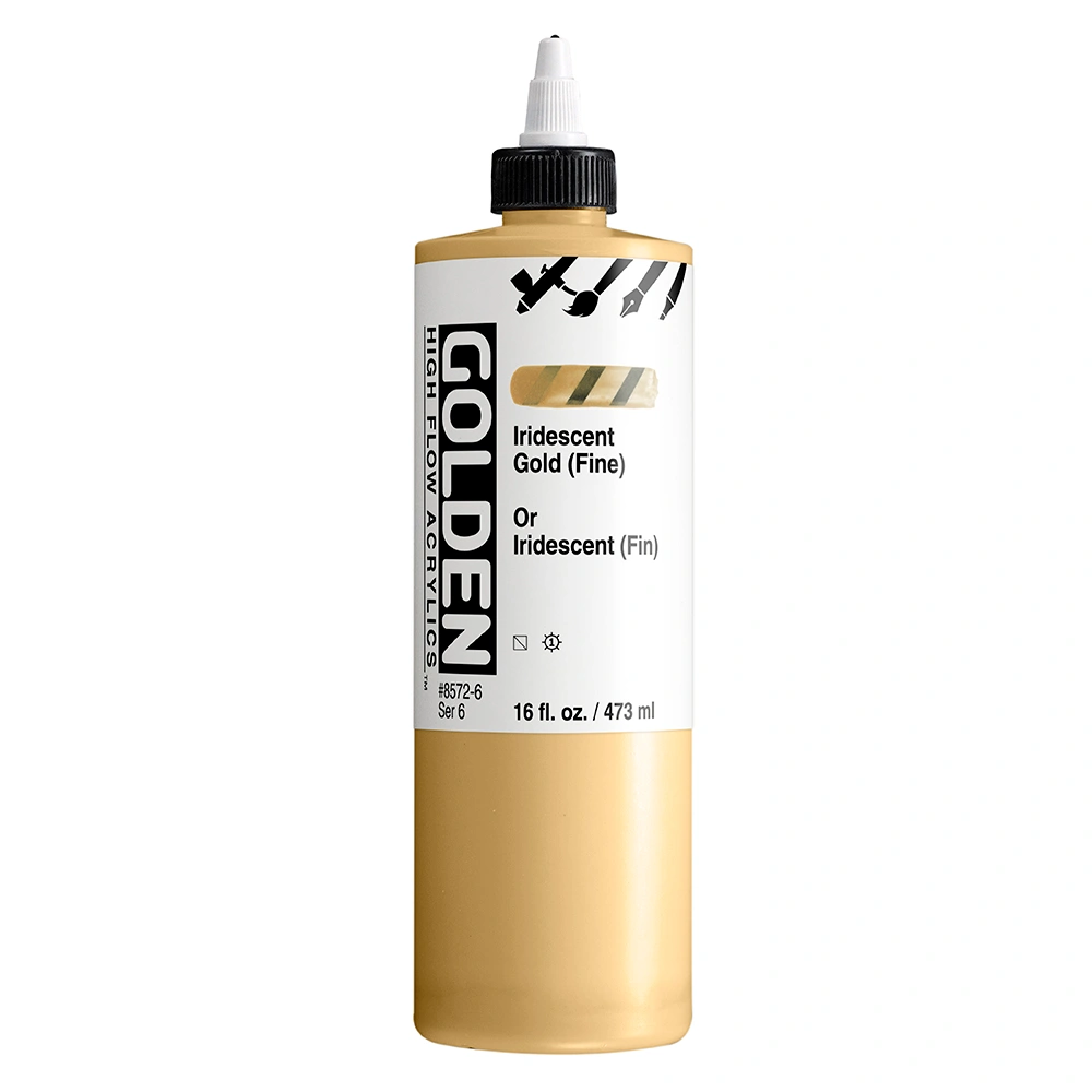 High Flow Acrylic Color - Iridescent Gold (Fine) | Golden Artist Colors